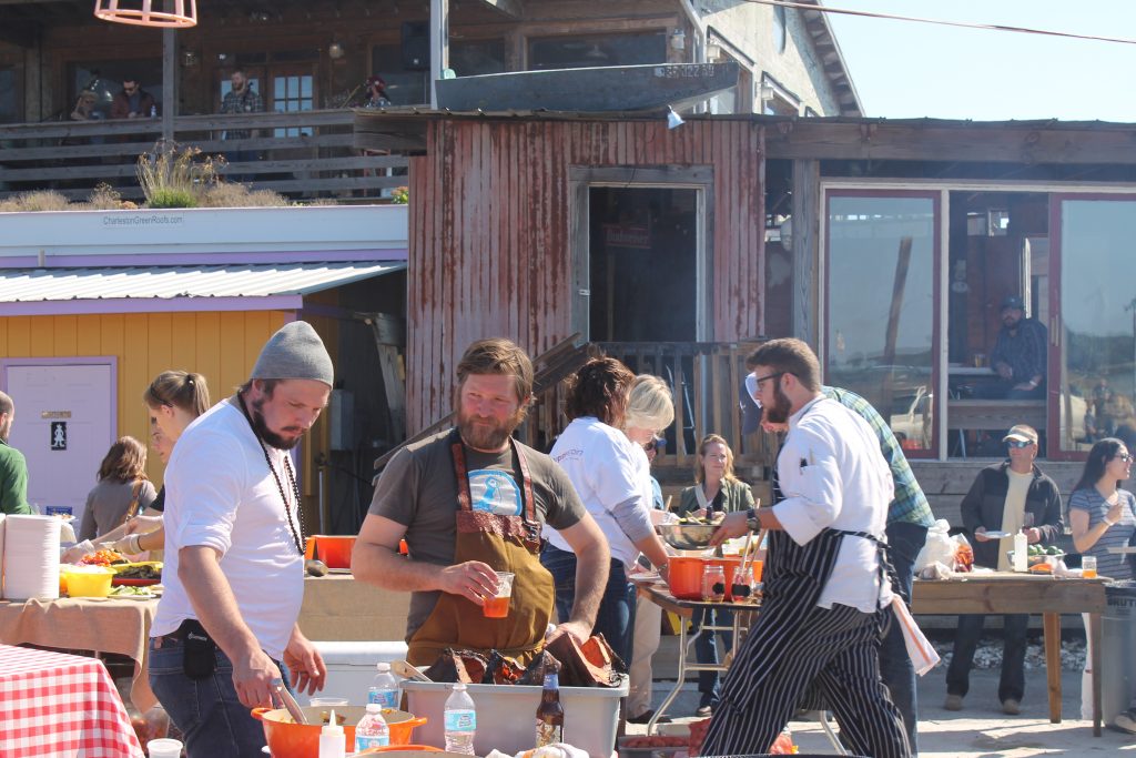 Chef Jacob Sharkey-Pearce of Ursa in Toronto came to volunteer. He ...